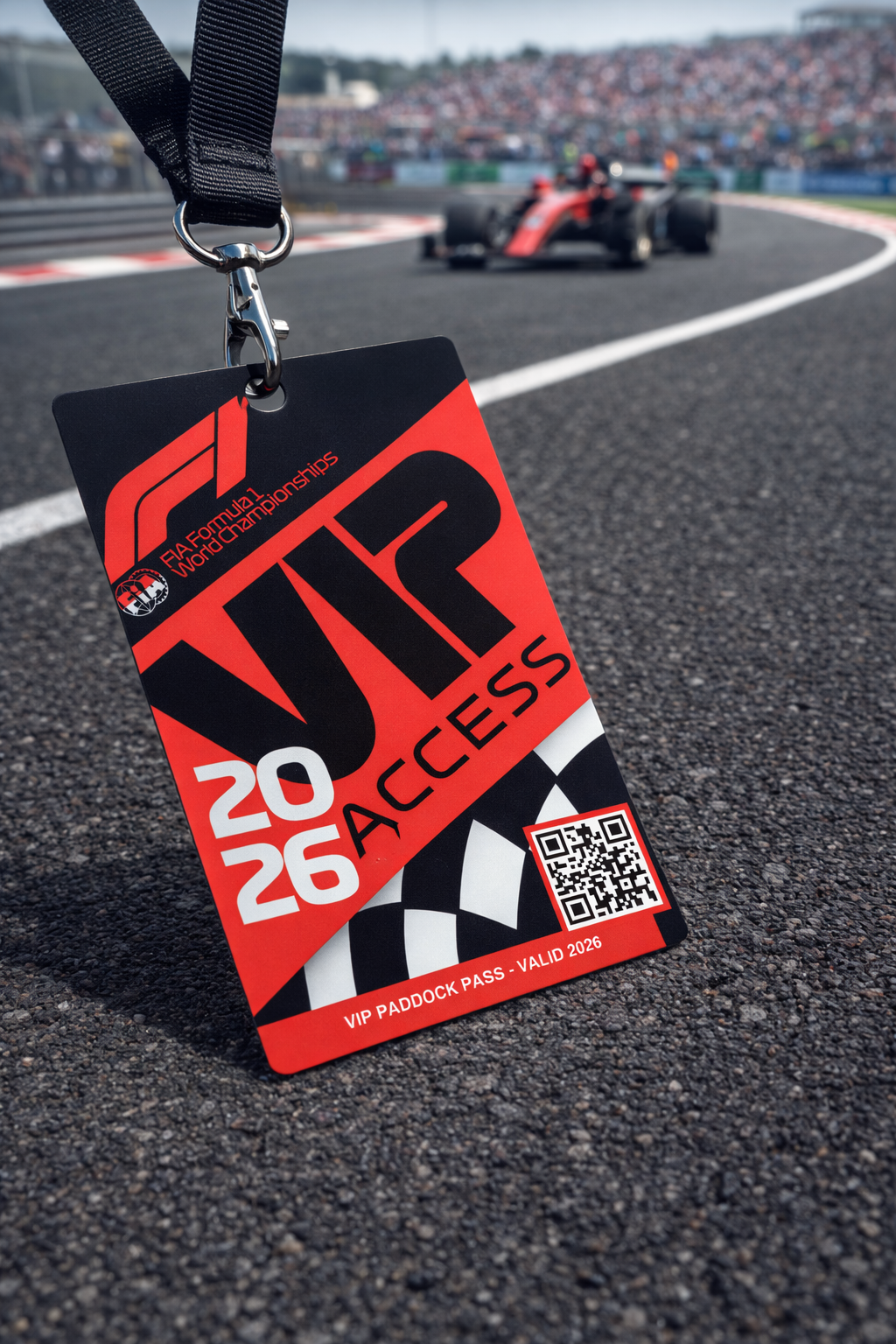 Free Printable VIP F1 Paddock Pass